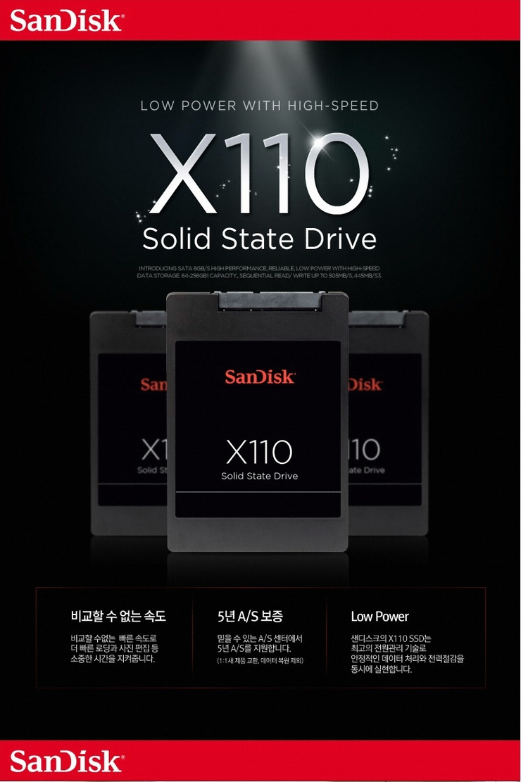 Sandisk의 SSD 본격적인 출사표 X110 : 네이버 블로그