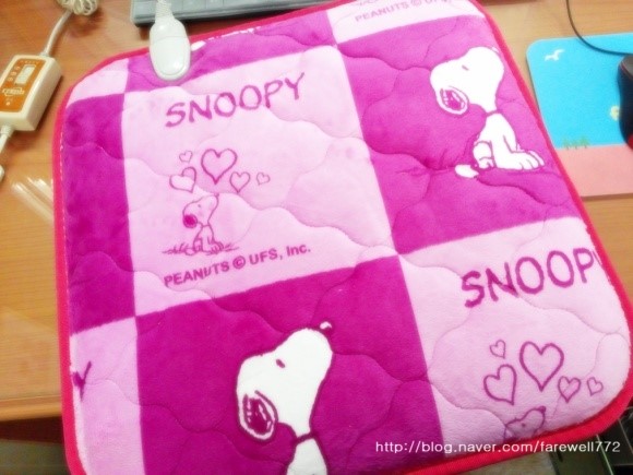 ::스누피 극세사 전기방석 (Snoopy Electric Heating Pad)/ 따뜻한 겨울을 위한 센스있는 선물 : 네이버 블로그