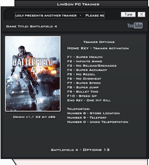 배틀필드4 오리진 트레이너 - Battlefield 4 v1.1 +13 Trainer 32/64 : 네이버 블로그