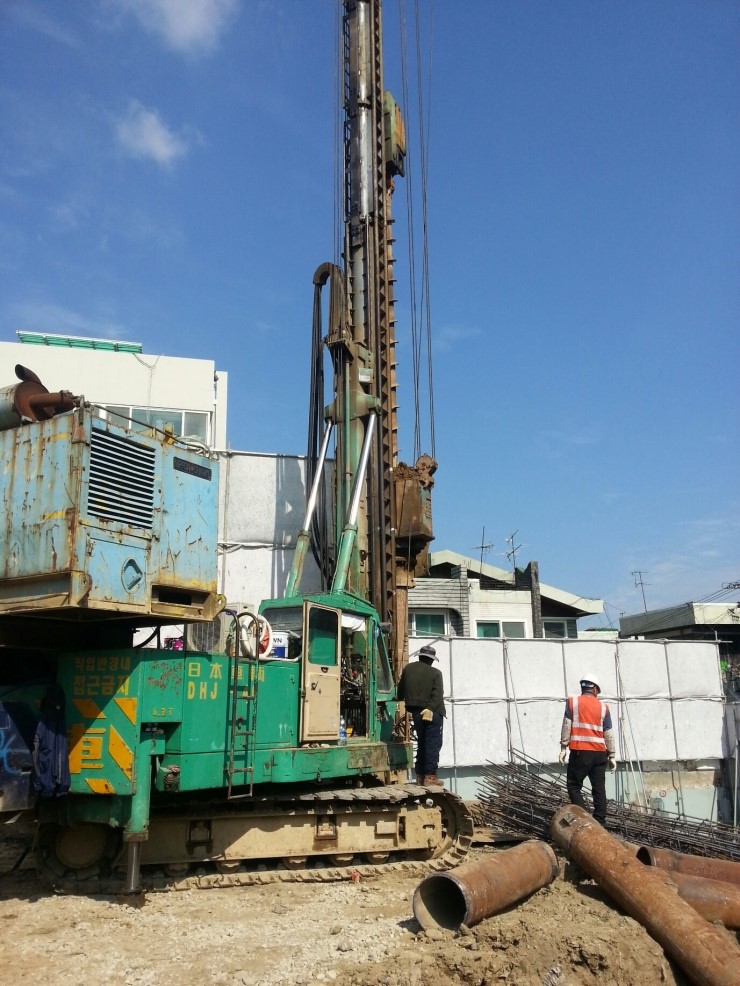 원기초개발 대구경북항타기임대 가시설 H 빔 천공 250x250 300x300 Pc Pile 항타 시트파일ᆞppd 선천공 작업