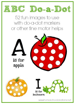 ABC Do-a-dot Printables [ A ~ Z ] 도트물감으로 재미있게 ABC를 익혀요!!! : 네이버 블로그