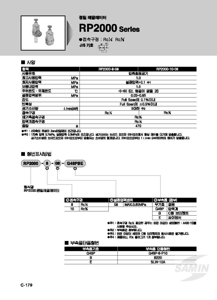 씨케이디 CKD 정밀 레귤레이터 RP2000 시리즈 (PRECISION REGULATOR RP2000 SERIES) : 네이버 블로그