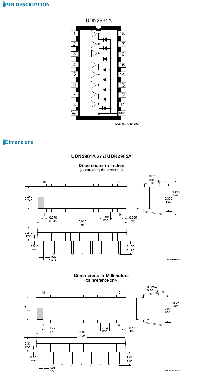 ULN2803과 ULN2981,UDN2981의 차이점 : 네이버 블로그