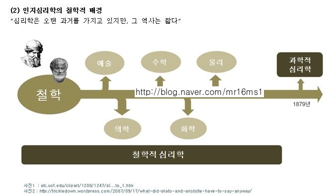 인지심리학 인지 심리학의 서론 인지심리학의 연구 네이버 블로그