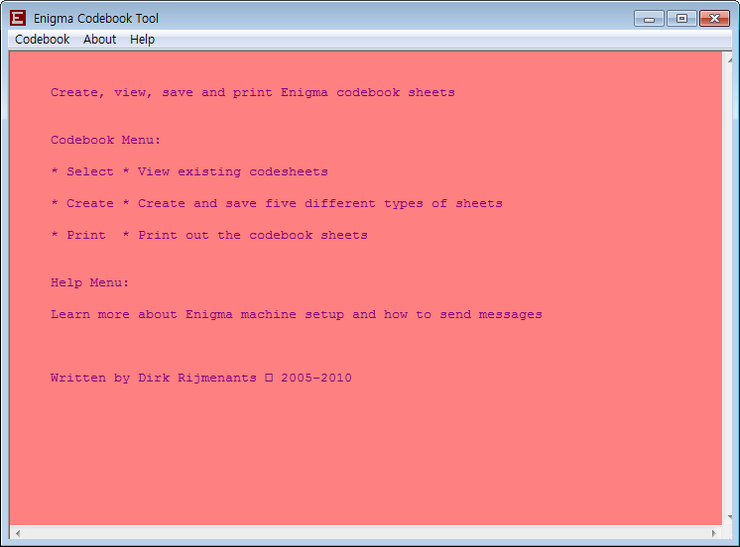 4. Enigma 사용히기 제 2단계. 코드북에 대하여. : 네이버 블로그