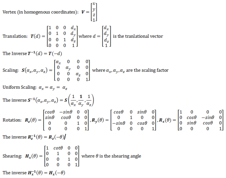 [OpenGL ES 2.0] 기본 메트릭스에 대해 MVP Matrix : 네이버 블로그