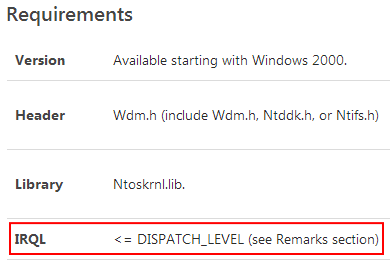IRQL(Interrupt Request Level) 과 Driver Routines. : 네이버 블로그