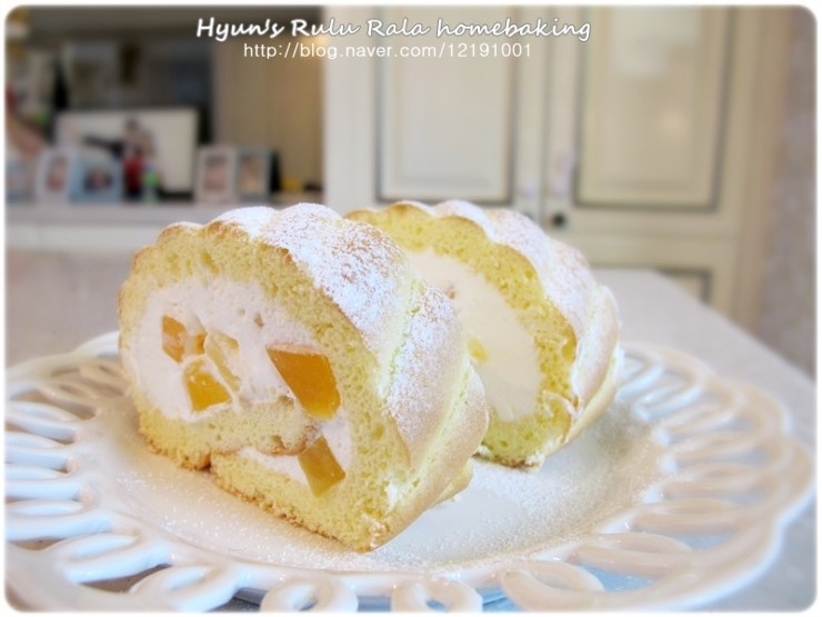 요구르트 크림 가득한, 사르르 녹는 롤케이크 만들기~* Roll cake, 룰레 오 프뤼, Roule aux fruits ...