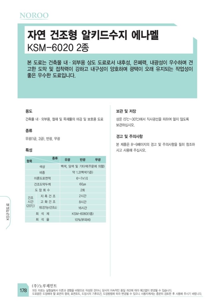 KSM-6020 2종 자연 건조형 알키드 수지 에나멜 : 네이버 블로그
