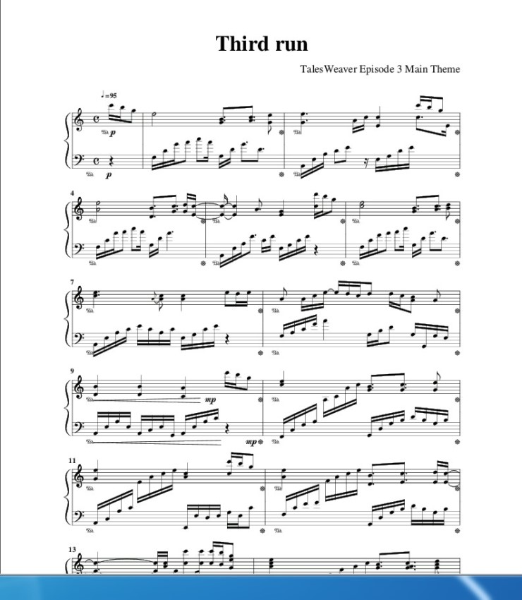 테일즈위버OST-Third run : 네이버 블로그