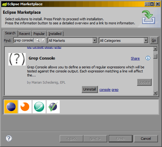 [ECLIPSE] 이클립스 콘솔 컬러 설정, Grep Console 그렙콘솔 설치 사용방법, Eclipse Console Color Regular Expression ...