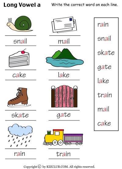 [엄마표 홈스쿨링]초등영어,유아영어,파닉스(long vowel a,e,i,o,u) : 네이버 블로그