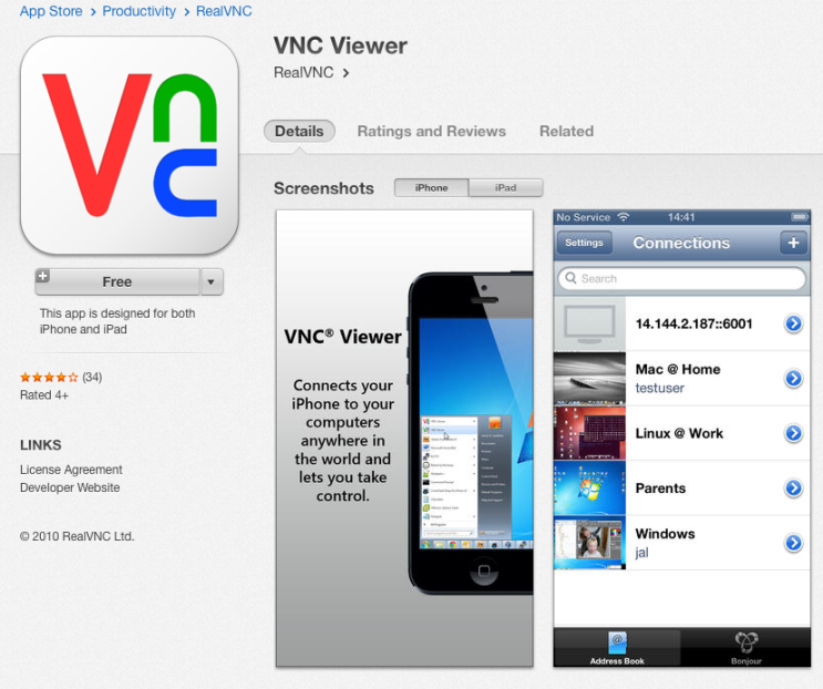VNC Viewer $9.99=>Free (원격제어 어플) : 네이버 블로그