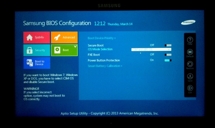 아티브 북 포맷 (Samsung BIOS Configuration) : 네이버 블로그