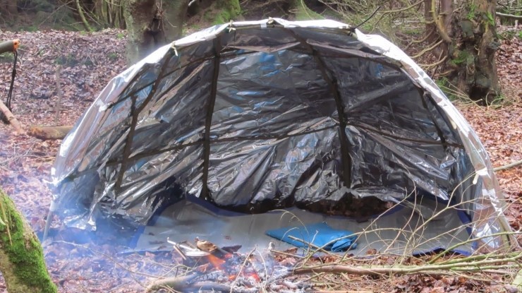 나무 뼈대 서바이벌 쉘터 만들기 Bender Tent Survival Shelter : 네이버 블로그