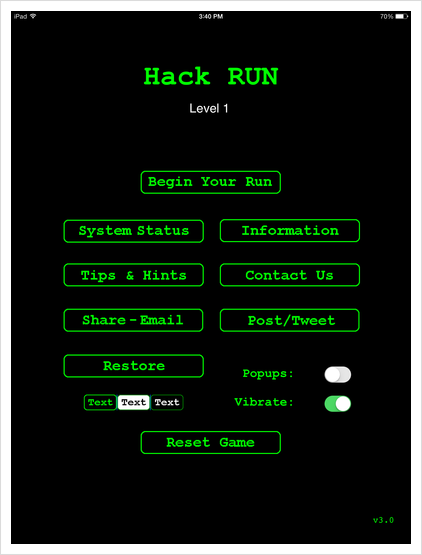 [아이폰/아이패드 추천 어플]해킹 실전 게임 Hack Run : 네이버 블로그