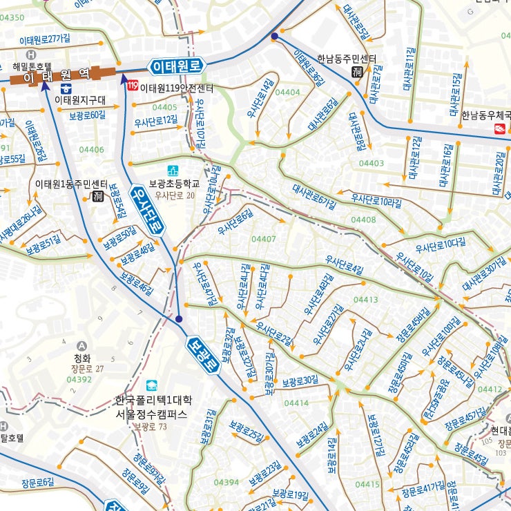서울 도로명지도 용산구 용산구 도로명지도서울 도로명지도한강로이촌동이태원보광동도로명지도 네이버 블로그