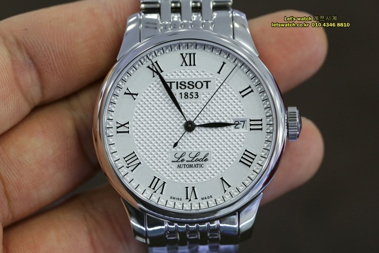 [스와치그룹코리아 정품] TISSOT LE LOCLE T41.1.483.33 티쏘 르로끌 흰판 메탈 T41.1.483.33 티쏘 ...