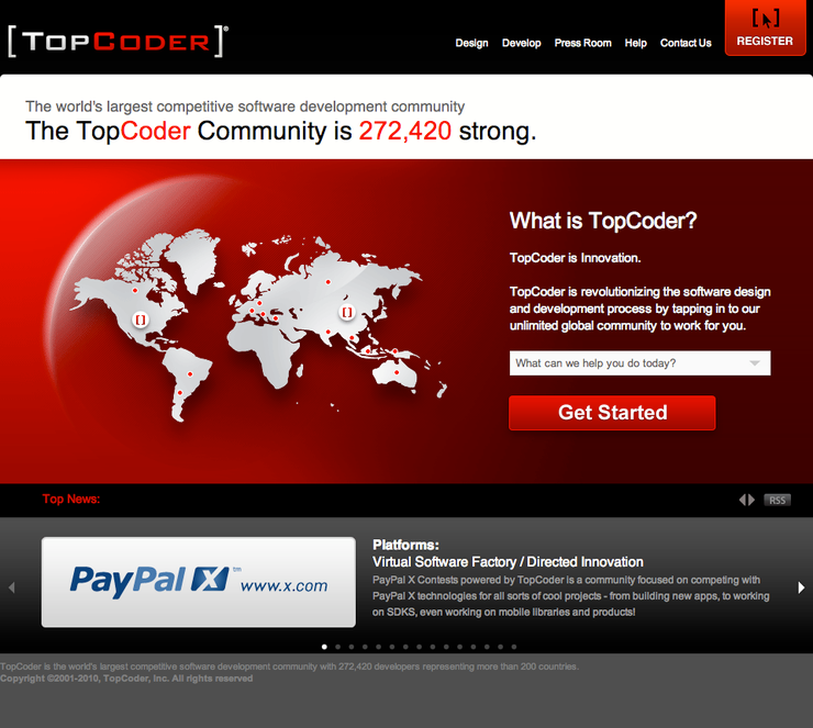 탑코더 회원가입 : 네이버 블로그