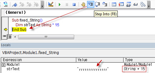 (1614) Dim strText As String * 15 의 뜻 (엑셀 VBA 매크로) : 네이버 블로그