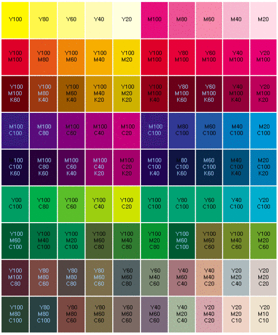 Color chart : 네이버 블로그