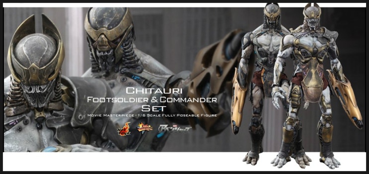 핫토이 마블 어벤져스 - 치타우리 풋솔져 & 커맨더 세트(The Avengers: 1/6th scale Chitauri ...