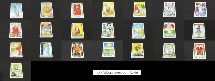 타로카드를 위한 기본용어 덱아르카나커팅셔플클리닝 와 유니버셜웨이트타로카드의 구성 네이버 블로그