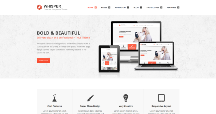 [기업 스타일 홈페이지 소개] 워드프레스 홈페이지 제작 테마 소개 위스퍼 반응형 멀티 다목적 테마 ㅣ Whisper - Responsive Multi-Purpose ...