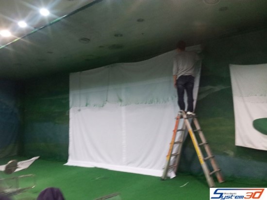 시스템쓰리디스크린골프타석스크린골프스크린골프연습장스크린골프프로젝터타석용스크린골프스크린골프실내연습장타석용빔프로젝터