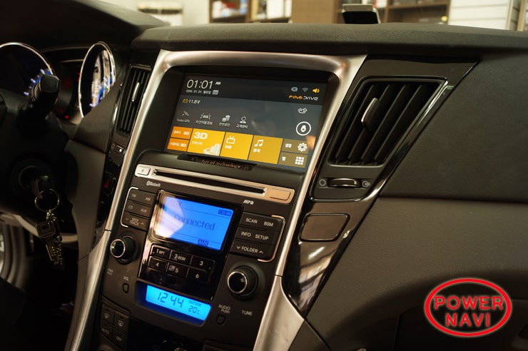 YF소나타 오디오이동형 네비매립 네비교체 8인치 파인드라이브 BF500 최저가 네비교체 파워나비 : 네이버 블로그