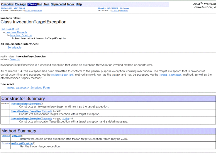 java.lang.reflect.InvocationTargetException : 네이버 블로그