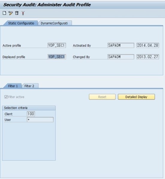 SAP AUDIT LOG 설정하기 : 네이버 블로그