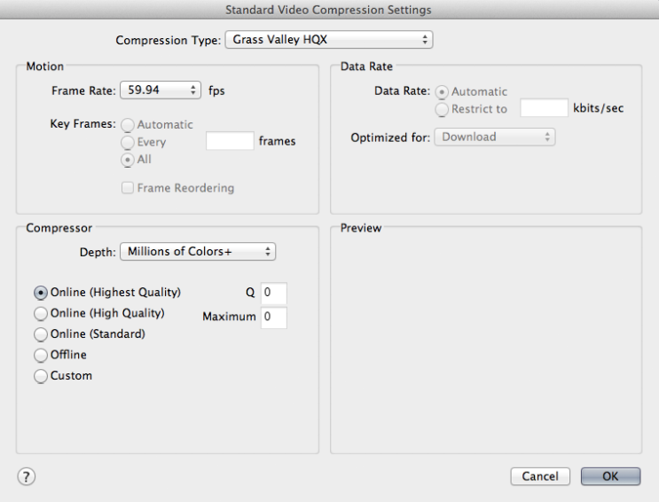 맥용 Grass Valley HQX/HQ Codecs Pack for Mac OS X 10.7 (v1.04) : 네이버 블로그