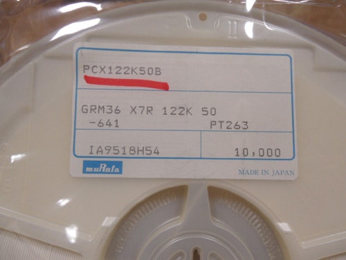 GRM36X7R122K50PT. Size:1005(0402). 122K 50V. 1.2nF 50V-10%. 1200PF 50V ...