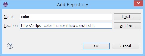 Eclipse Color Theme plugin 설치하기 : 네이버 블로그