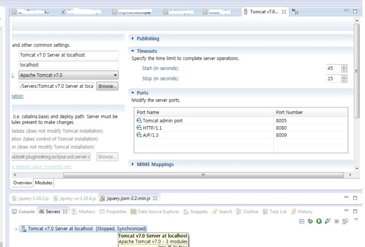 이클립스에서 톰켓 구동시 에러 Server Tomcat v6.0 Server at localhost was unable to ...