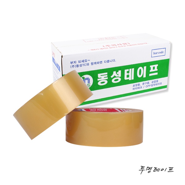 동성 Opp투명테이프 1박스 박스테이프 포장테이프 포장재 투명테이프 유리테이프 Opp동성테이프 1박스 투명 베이지