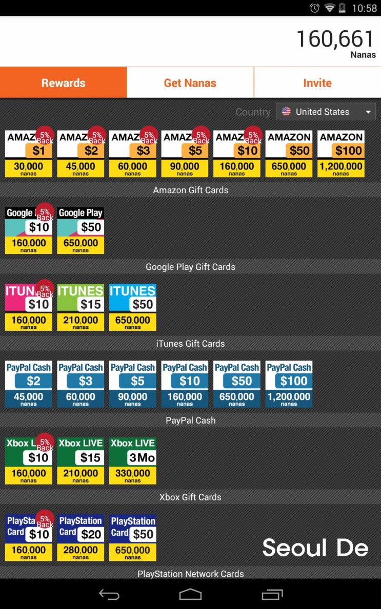 앱나나 어플(Appnana)로 구글 기프트카드 무료로 얻었다! : 네이버 블로그