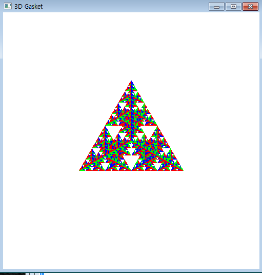 OpenGL and glut exmaple: Sierpinski Gasket 3D : 네이버 블로그