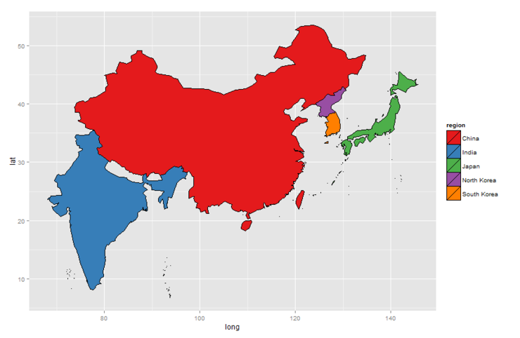 R의 "maps" "map_data" "ggplot2"를 이용한 세계지도와 대한민국 도시별 인구 시각화하기 : 네이버 블로그