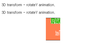 CSS3]3D회전애니메이션,animation,transform:rotateY,Y축회전 : 네이버 블로그