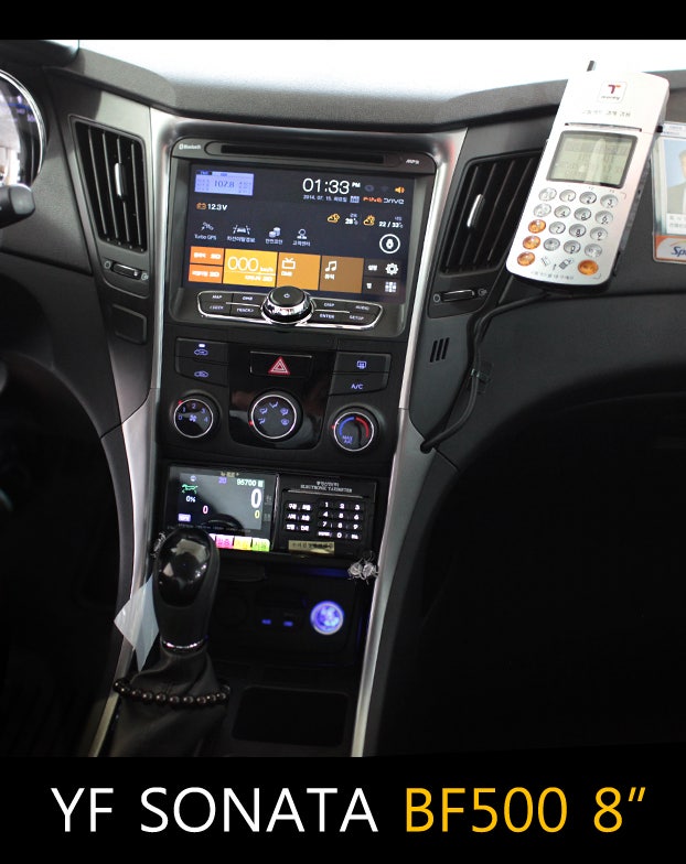 YF소나타 택시차량 BF500 내비매립 - 조선형님 : 네이버 블로그