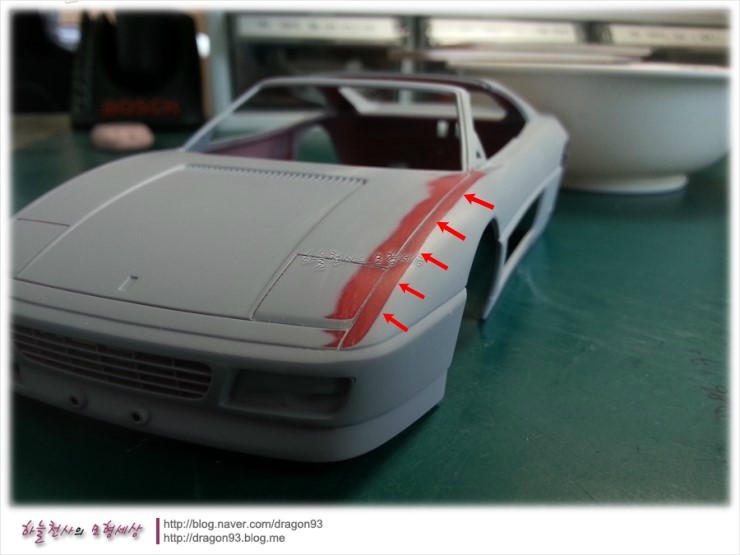 [Fujimi] 1/24 Ferrari 348 TS 제작(2) .........[후지미] 1/24 페라리 348 TS : 네이버 블로그