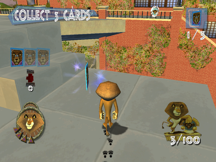 [Madagascar PC Game] 7. Alex 2/5 - Collect 3 Cards : 네이버 블로그