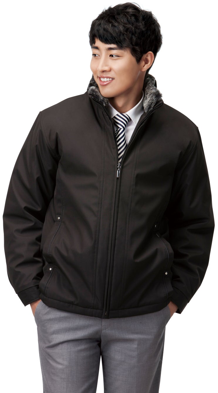 UBS 2212 [유니보스-UNIBOSS] 고급 폴리 듀스포본딩 소재 고급 겨울 점퍼(탈부착가능한 털카라) 작업복점퍼 겨울작업복 ...