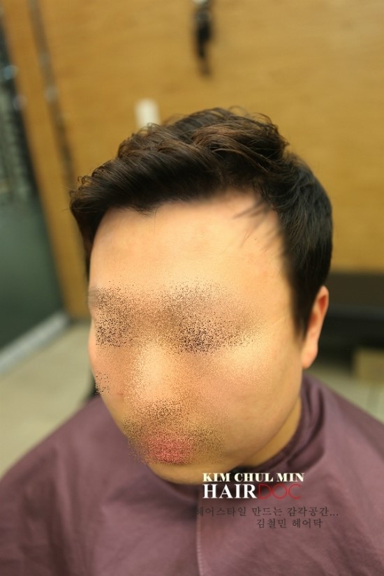 머리숱 없는 남자 헤어 파마 넓은 이마 헤어스타일 네이버 블로그