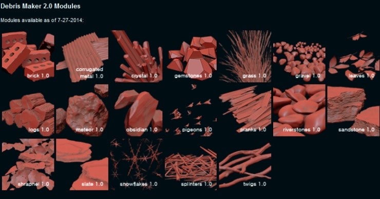 [Script,object]Debris Maker 2.0 Release! : 네이버 블로그