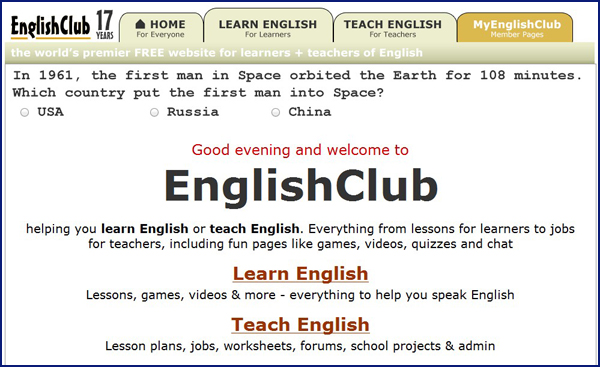 혼자 영어 공부하기 좋은 웹사이트3 Englishclub : 네이버 블로그