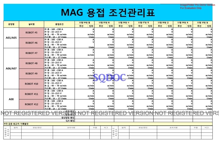 Sq인증 용접 작업 조건 관리표 작업표준서co2아르곤 용접 팁tip교환요령 작업표준서티그용접알곤용접특수용접알곤용접배우기용접기술co2용접용접의종류용접연습
