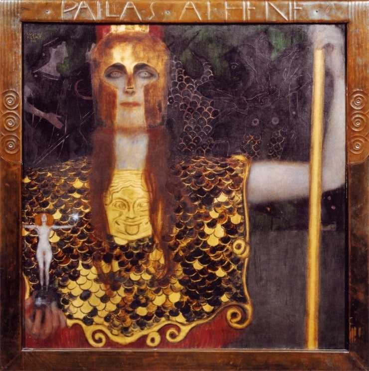 구스타프 클림트(Gustav Klimt) - 아테나 여신 (Pallas Athena) / 불여우아빠 맛깔나는명화감상 : 네이버 블로그